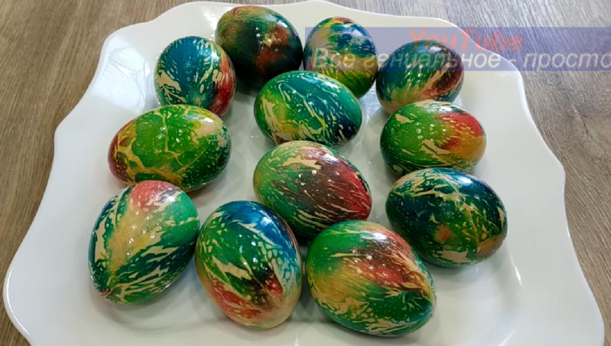 Hladno farbanje jaja na ruski način | Stil