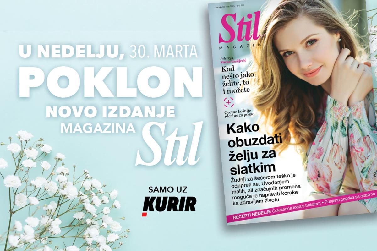 U nedelju, 30. marta, Kurir vam poklanja novi broj porodičnog magazina ...